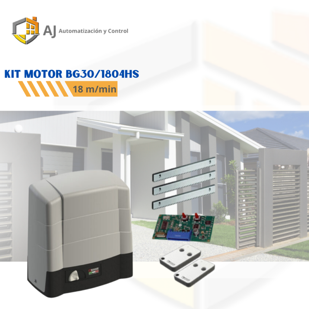 Kit de Motor Roger Tech BG30 1800kg • AJ Automatización y Control